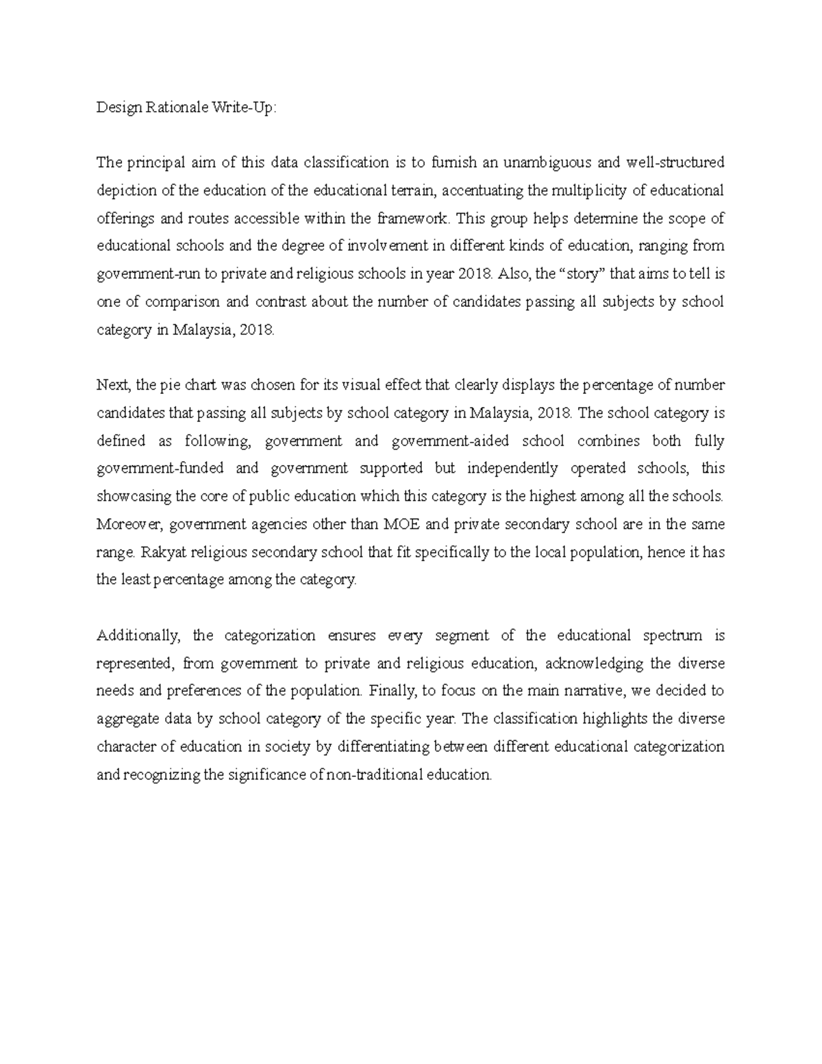 BA ass (write-up) - task 1 write up - Design Rationale Write-Up: The ...