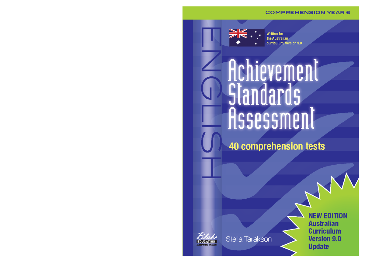 English Year 6_Reading comprehension - Achievement Standards Assessment ...