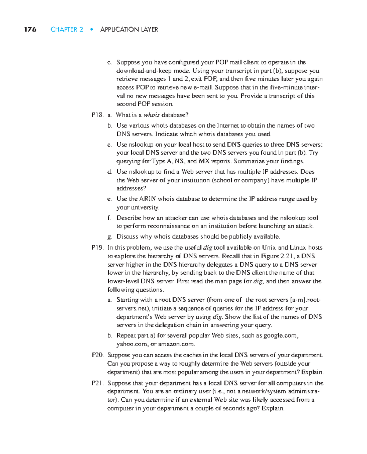 Network Chapter 02 32 176 CHAPTER 2 APPLICATION LAYER C Suppose