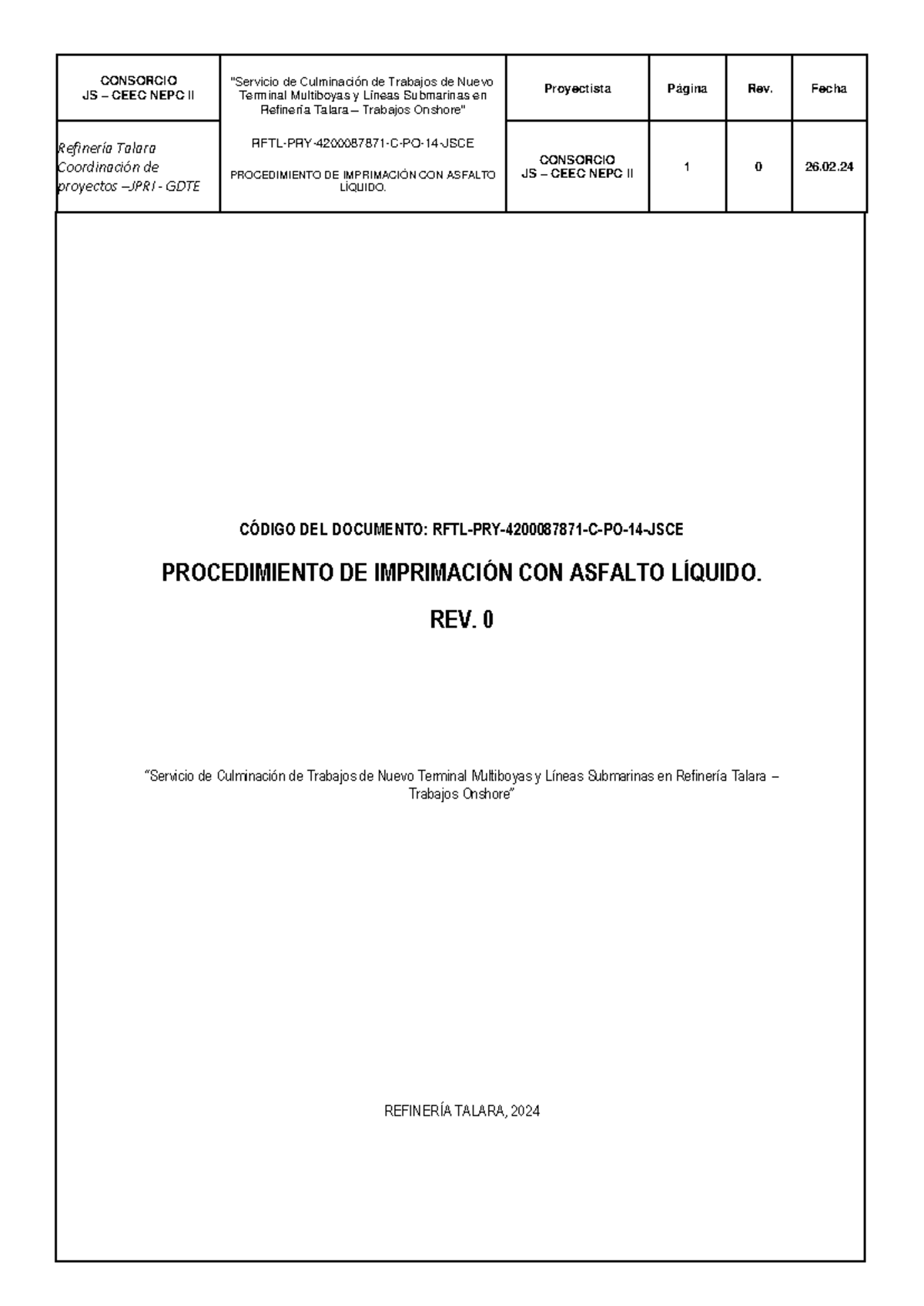 RFTL-PRY-42000 87871-C-PO-14-JSCE 0 Imprimacion CON Asfalto Liquido - JS – CEEC NEPC II Terminal ...