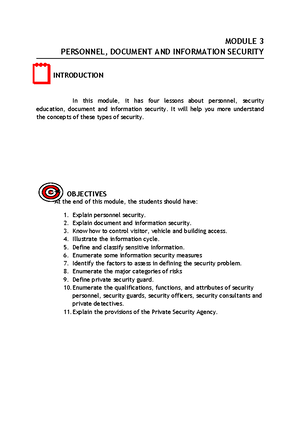 Module 2 - Physical Security - MODULE 2 PHYSICAL SECURITY Physical ...