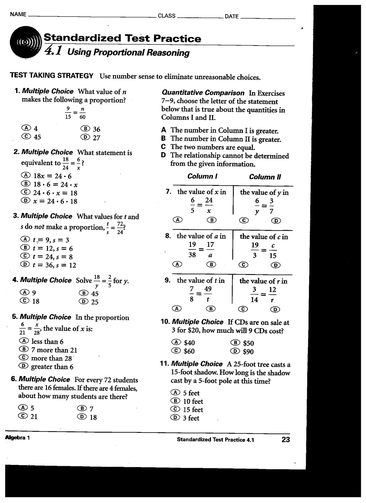 Scan 20221203 - algebra quizzes and answers - MTH 106 - Studocu