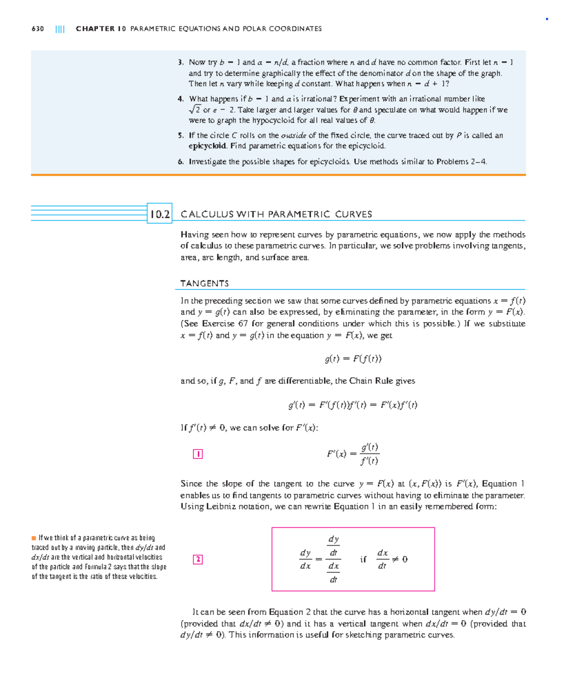 Math ch 10-2 - math work - 630 | | | | CHAPTER 10 PARAMETRIC EQUATIONS ...