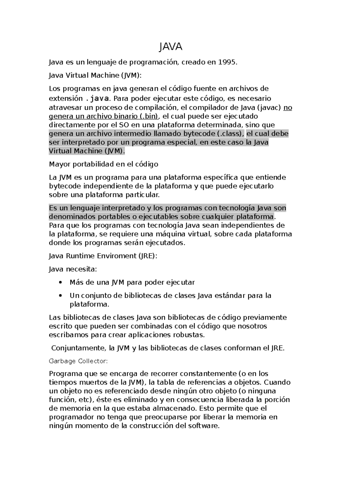 Introducción a Java - JAVA Java es un lenguaje de programación, creado en 1995. Java Virtual ...
