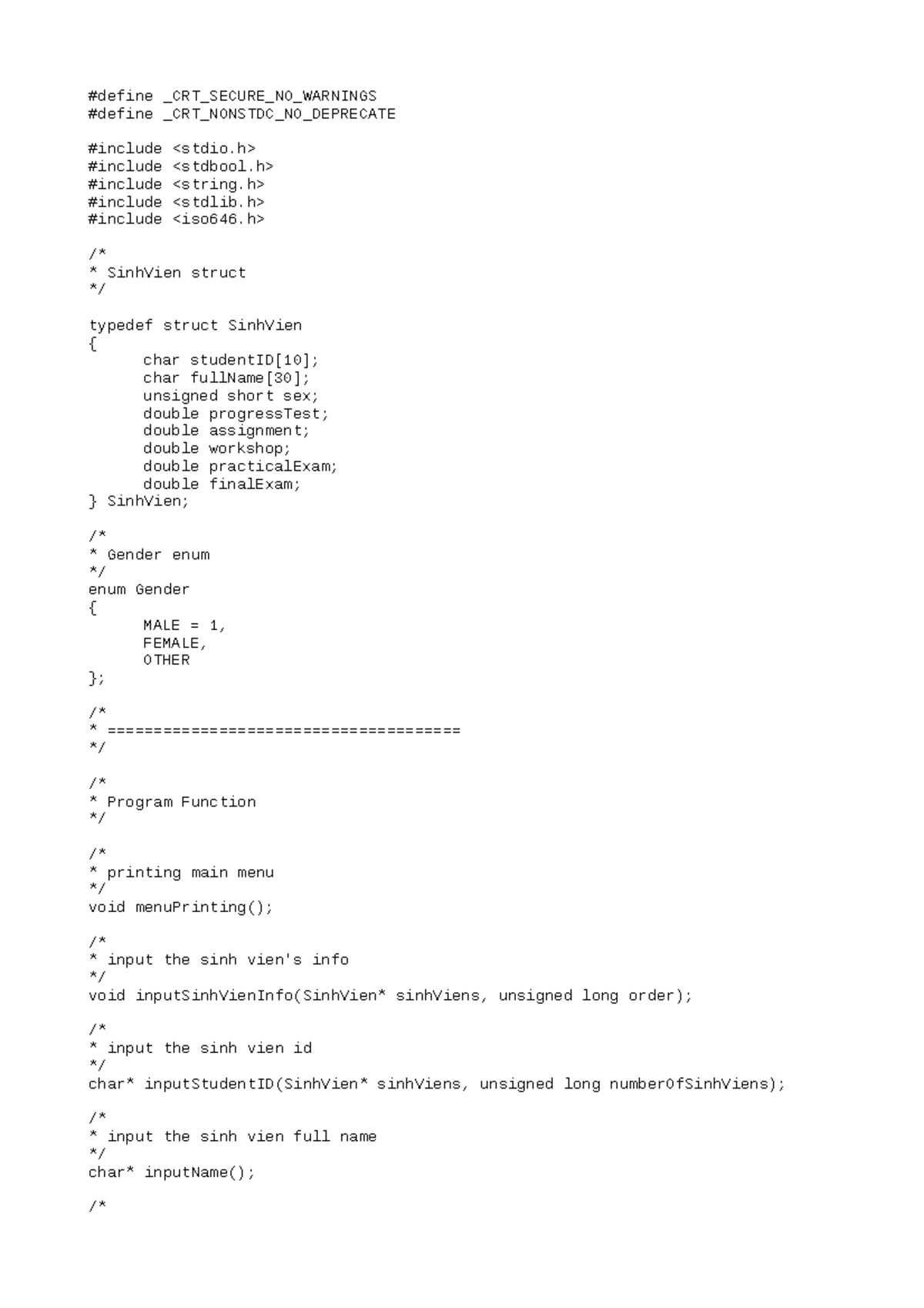 Assignment No Fsgrwr Define Crt Secure No Warnings Define Crt