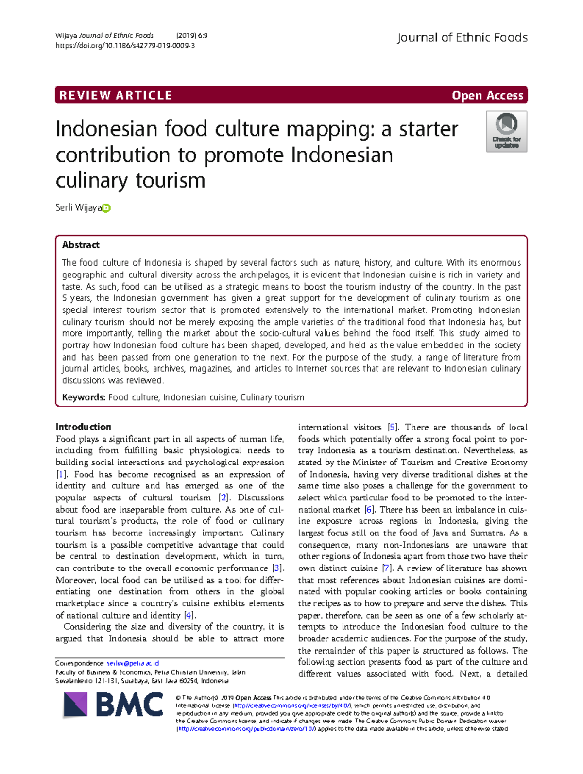 Indonesian food culture mapping a starter contribu - R E V I E W A R T ...