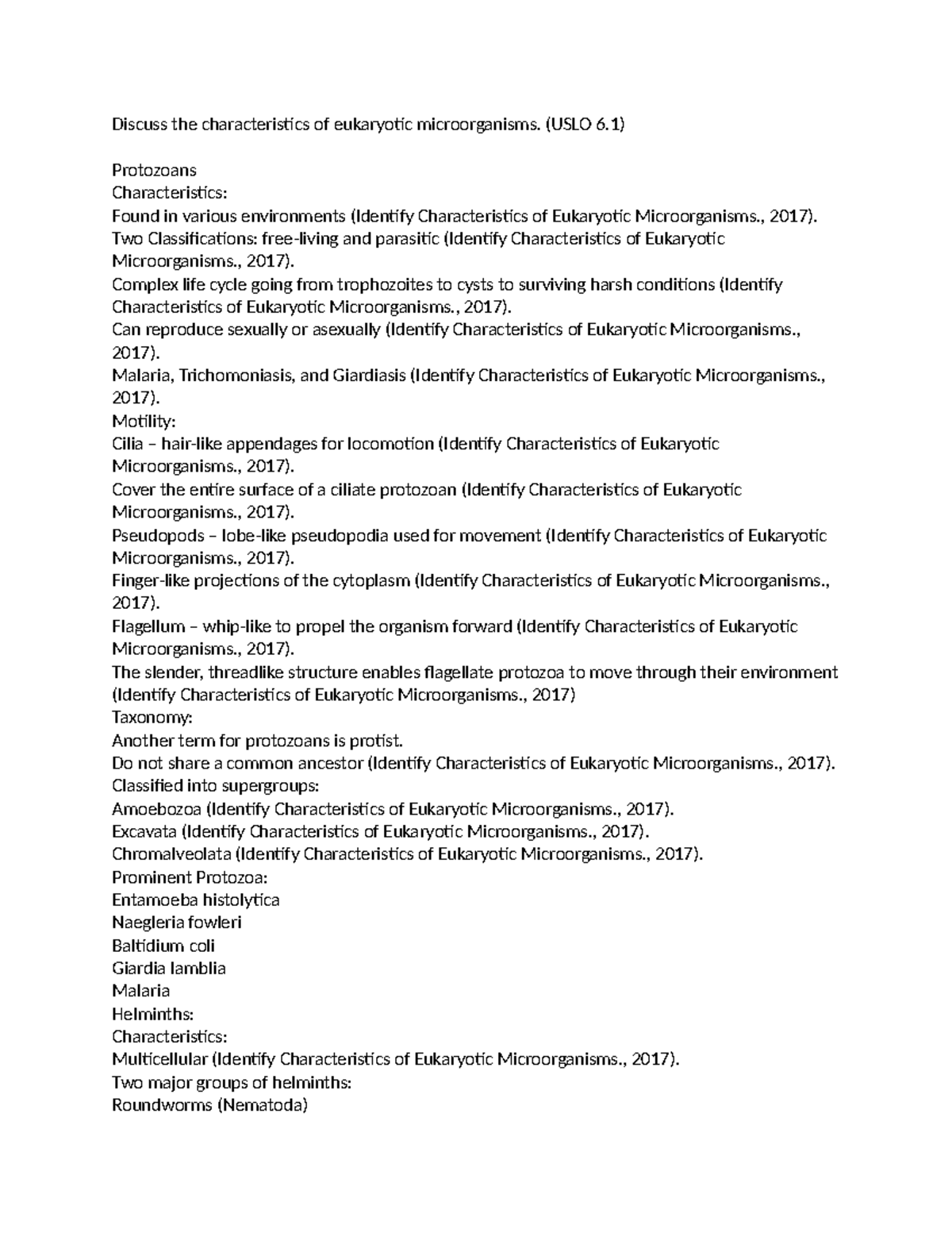 Micro week 6 disc - 100% was achieved. - Discuss the characteristics of ...