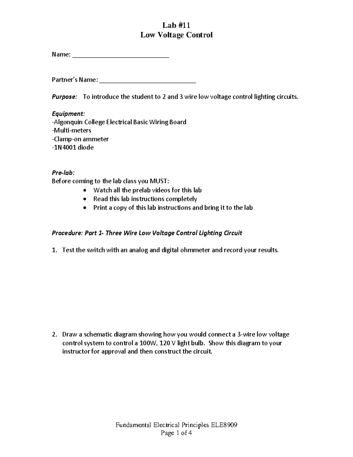 Low Voltage Control - Circuits and Signals - Low Voltage Control ...