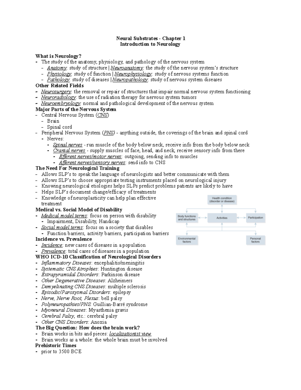 Neural Substrates Chapter 1 Neural Substrates Chapter 1 Introduction To Neurology What Is