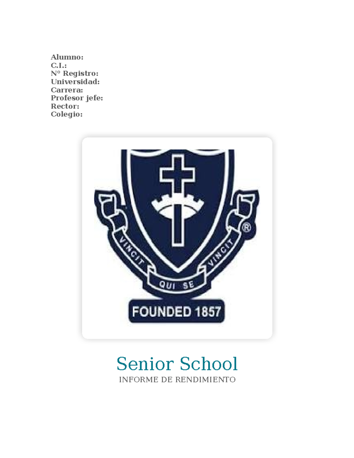 Alumno - hjkop´+ - Alumno: C.: N° Registro: Universidad: Carrera ...