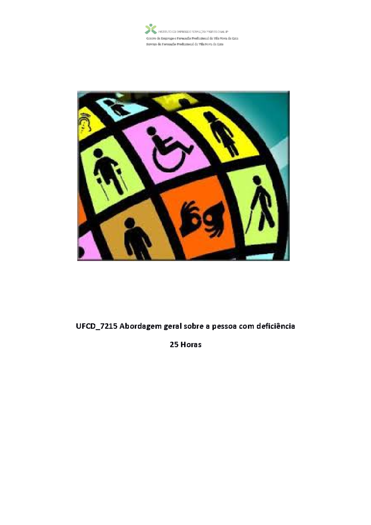 UFCD 7215 - Manual de formação - UFCD_7215 Abordagem geral sobre a ...