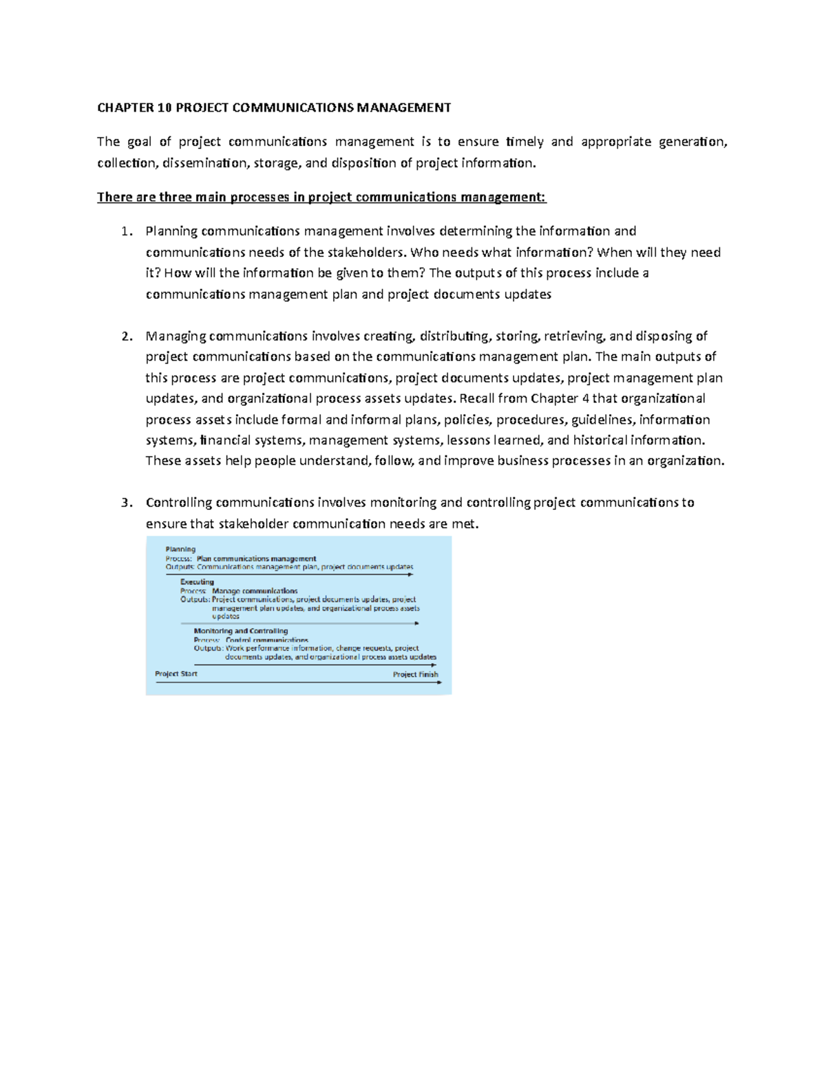 Chapter 10 Project Communications Management - CHAPTER 10 PROJECT ...