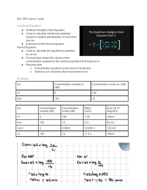 Chapter 1 Text Book Summary Study Guide for Exam 1 Bio 302 UKY Dr ...