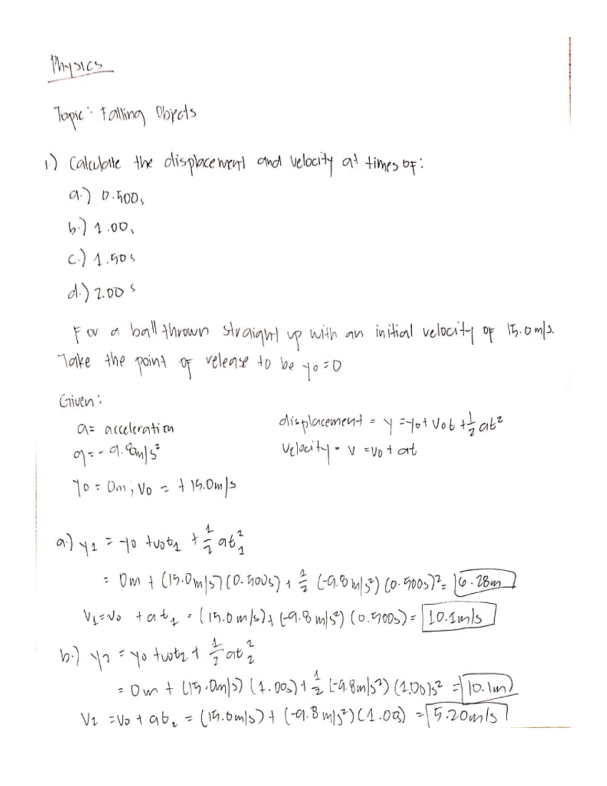 Physics 1 - Physics for Engineers - Laboratory - Studocu