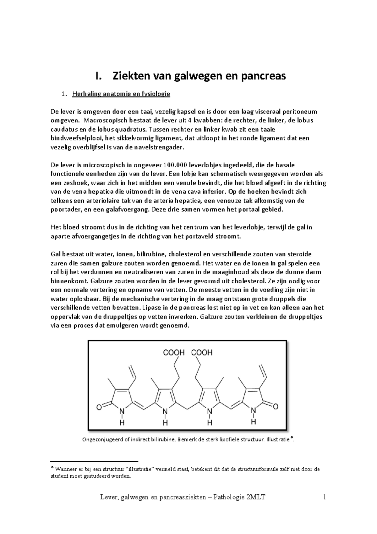 Lever galwegen pancreas 2MLT versie 2015 2016 - I. Ziekten van galwegen ...