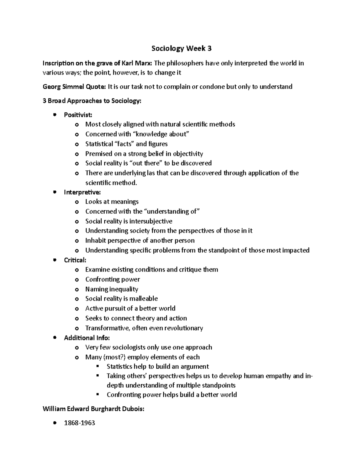 Sociology Week 3 - c dsac a ce ce - Sociology Week 3 Inscription on the ...