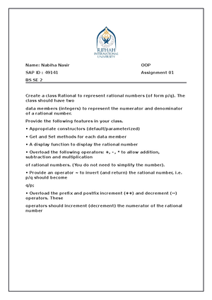 LAB TASK 5 - oop lab task - LAB TASK 5 TASK : public class Rectangle { private double length ...
