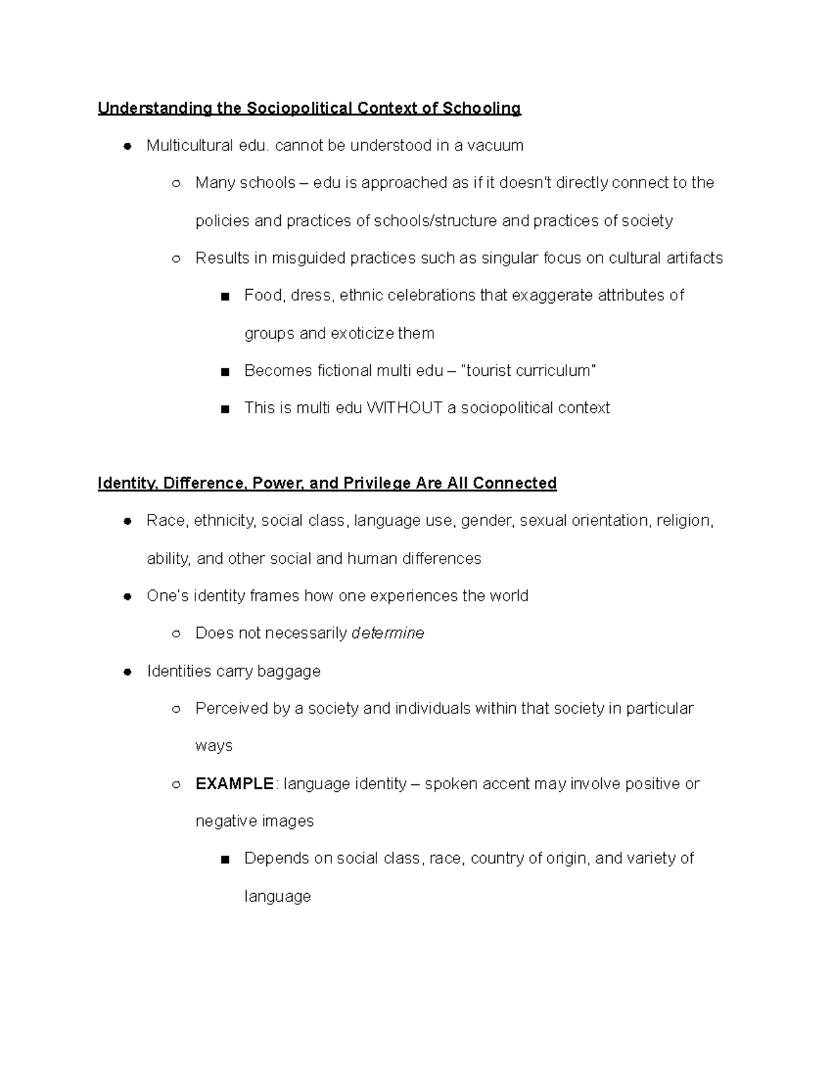 Affirming Diversity Chapter 1 - Google Docs - Understanding the ...