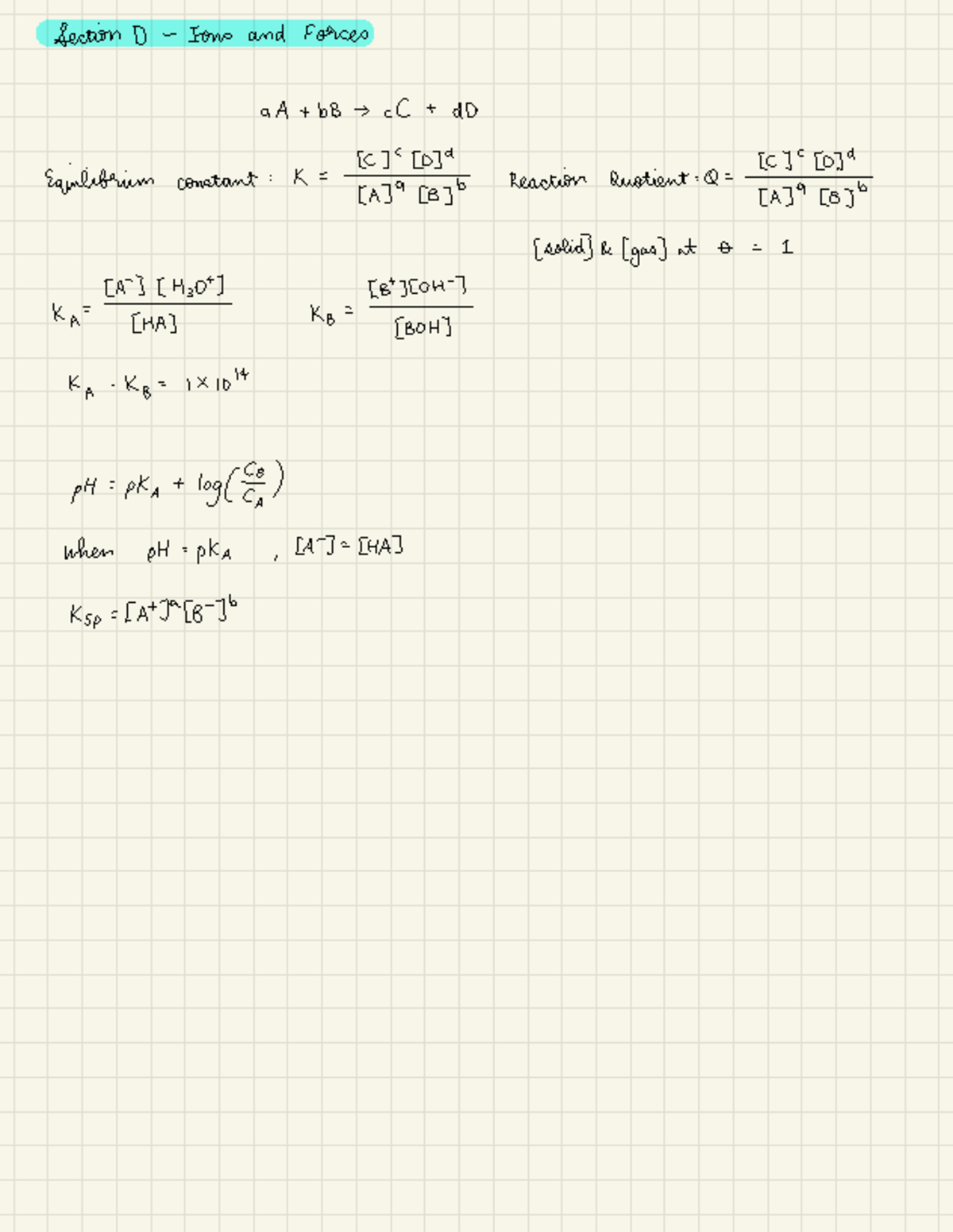 Formulas for Section D: Ions and Forces - chem0011 - Section D - Ions ...