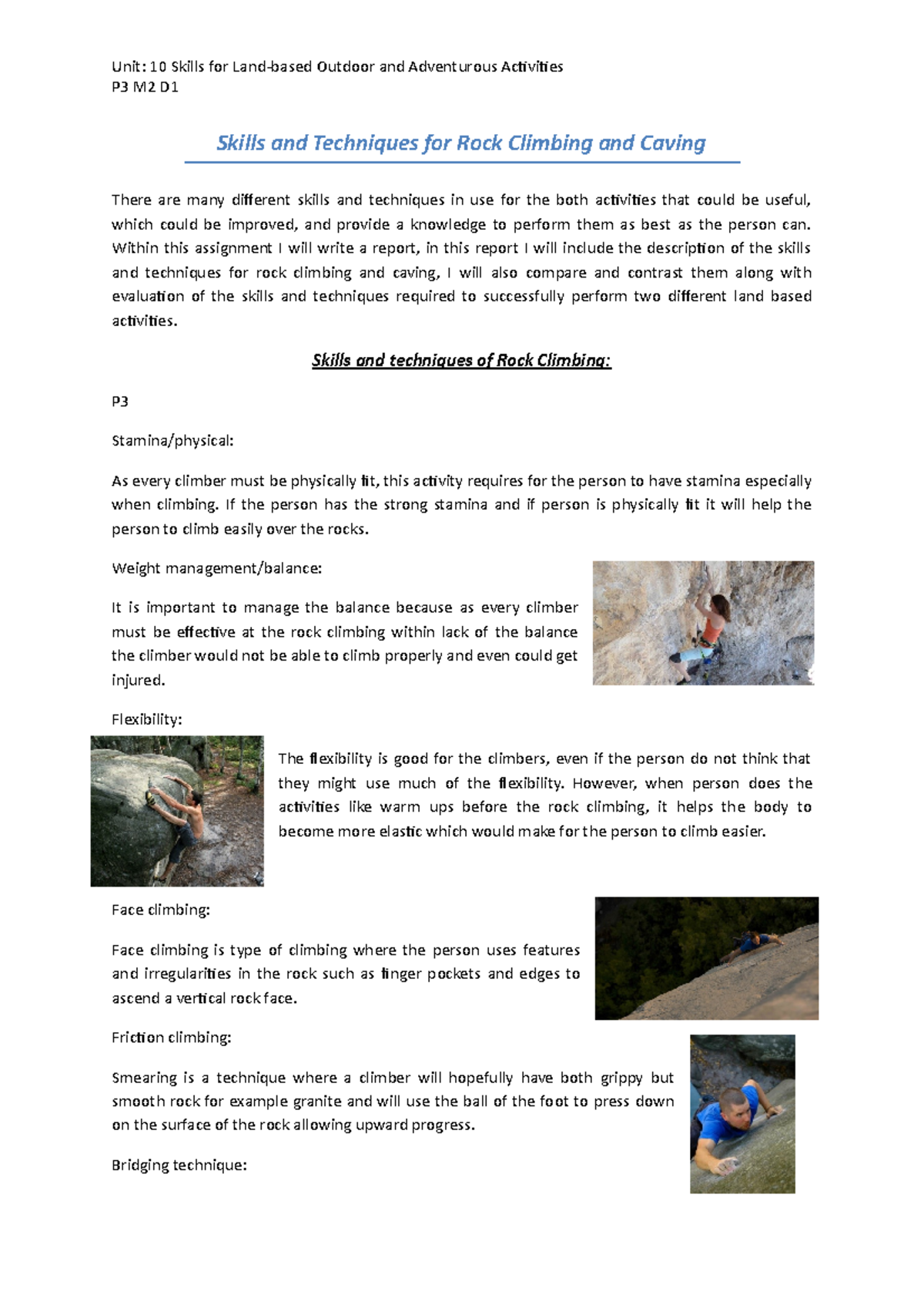Skills and Techniques for Rock Climbing and Caving - Within this ...