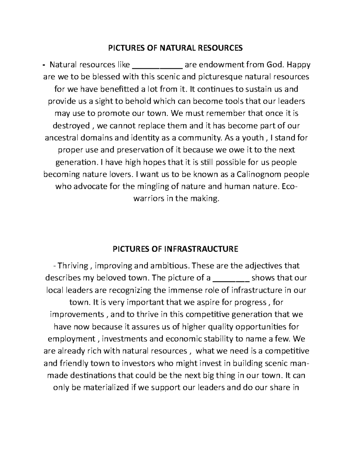 Generic - hmmm - PICTURES OF NATURAL RESOURCES Natural resources like ...