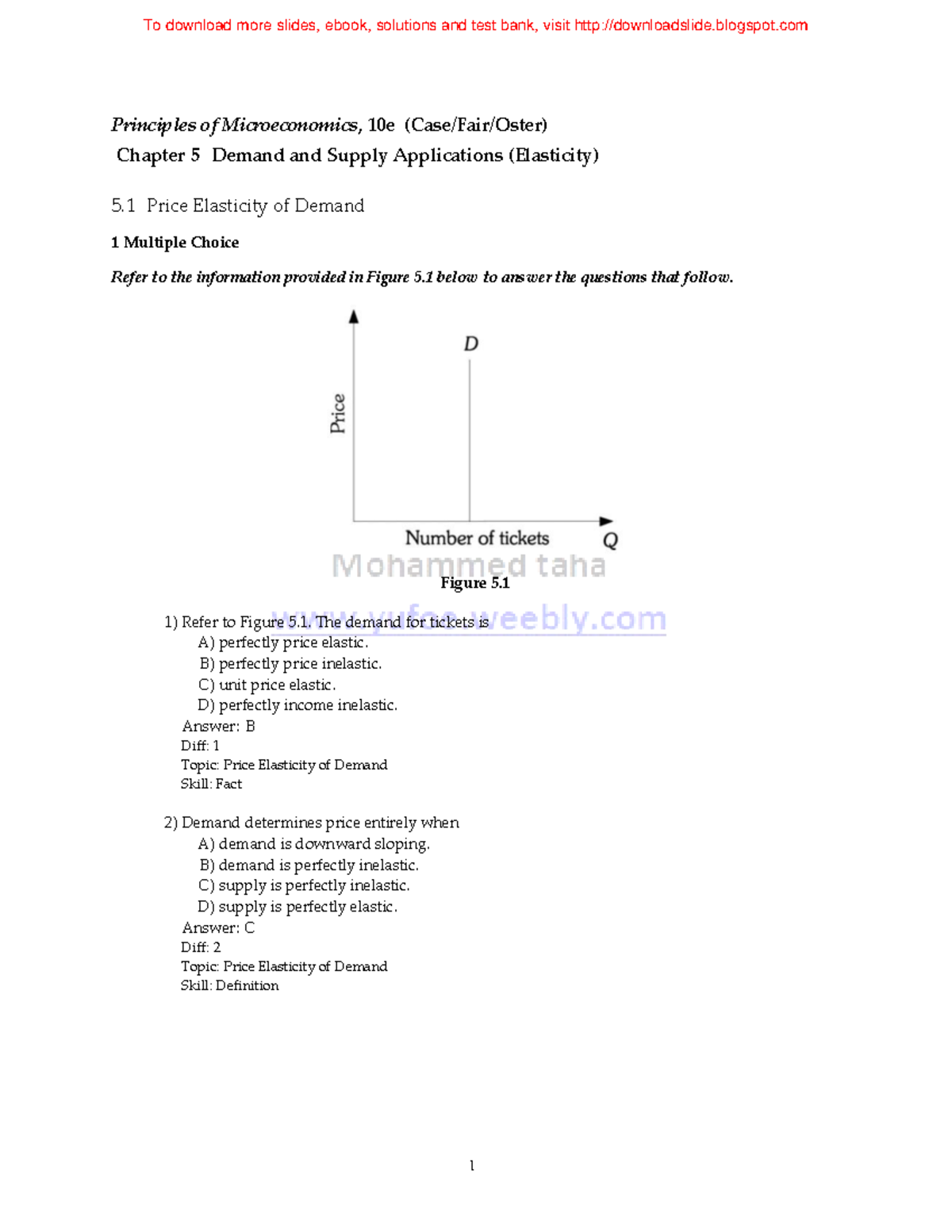 25599657 - Math practice - Principles of Microeconomics, 10e (Case/Fair ...