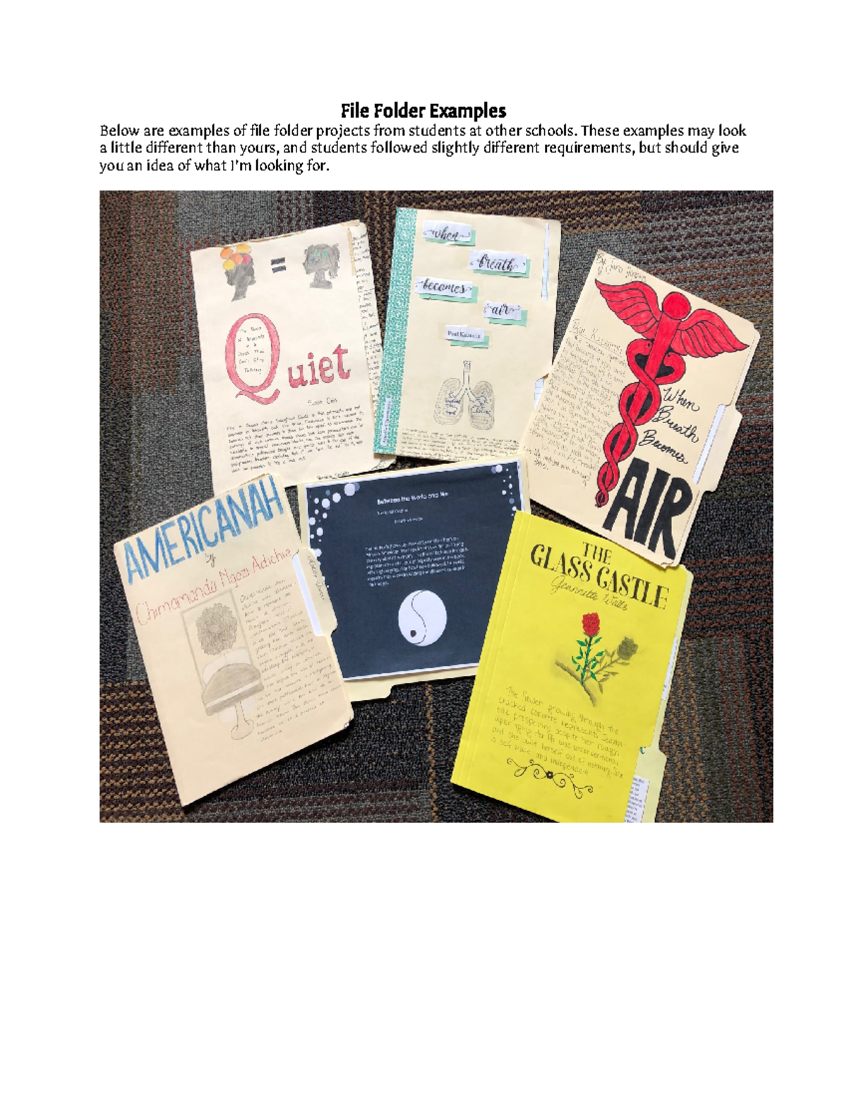 AP Lang nonfiction novel file folder project 2024 - File Folder ...