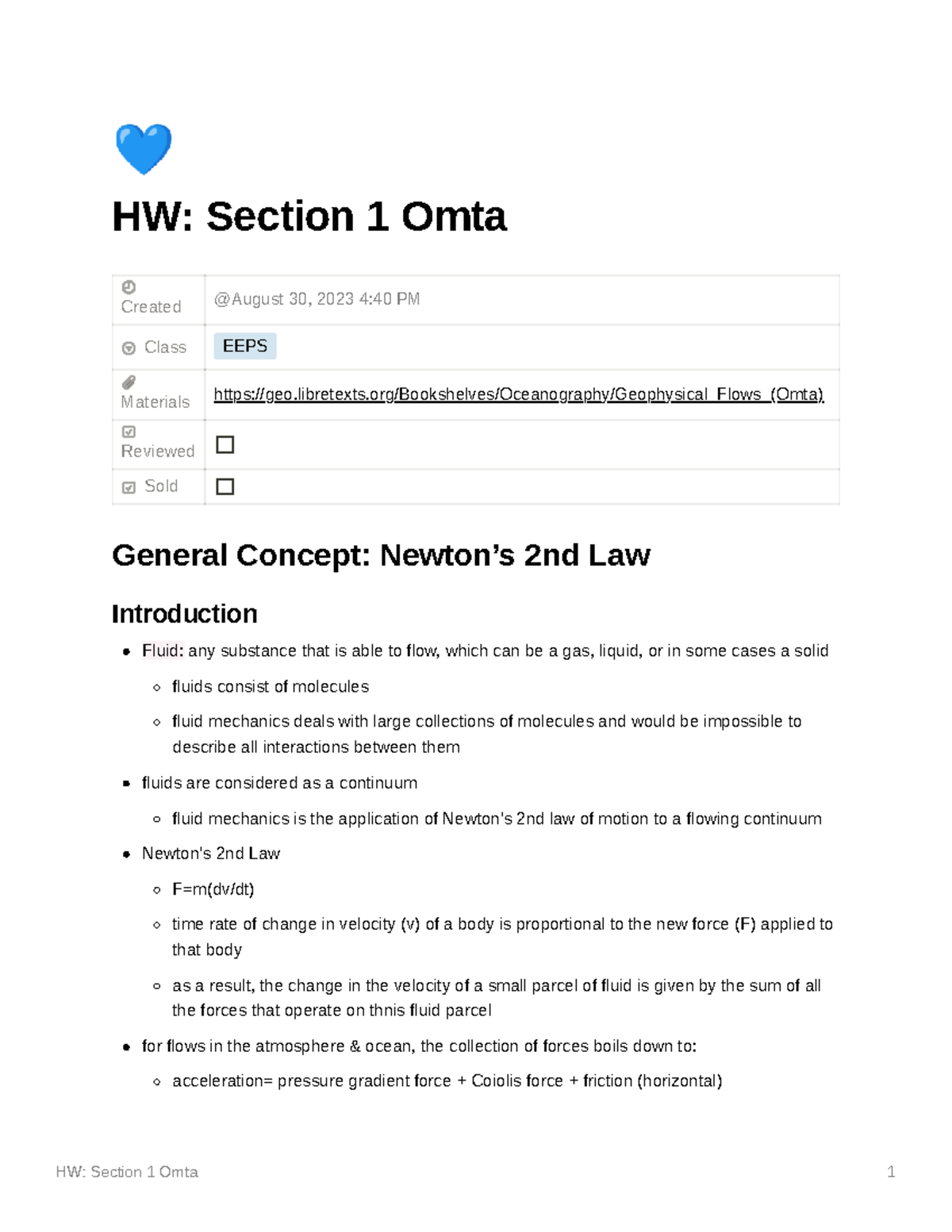 HW Section 1 Omta - libretexts/Bookshelves/Oceanography/Geophysical ...