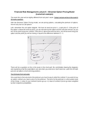 Chapter 4 - The Binomial Model - CHAPTER 4 – OPTION PRICING MODELS: THE ...