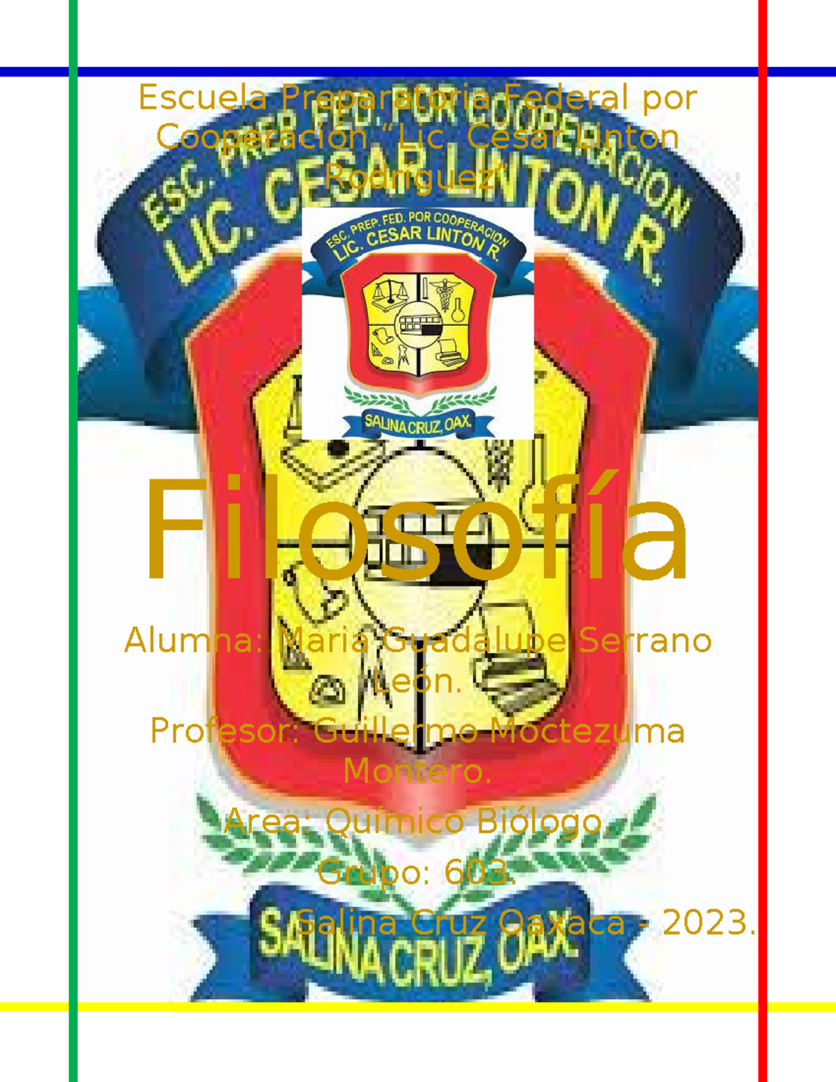 Escuela - Filosofia - APUNTES Q NO AJJA - Escuela Preparatoria Federal ...