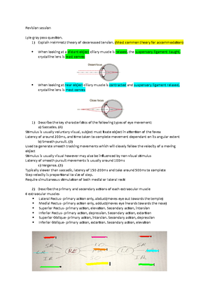 All you need to know about practical techniques - A. Focimetry Focus ...