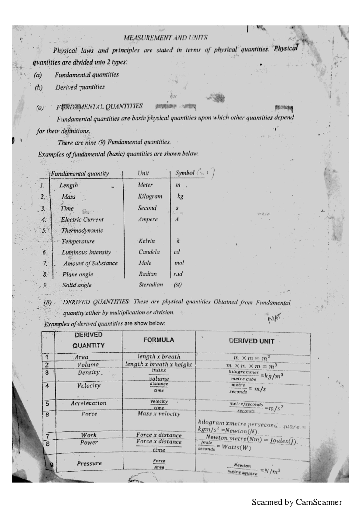 Physics 113 Handout - Physics handout - Studocu