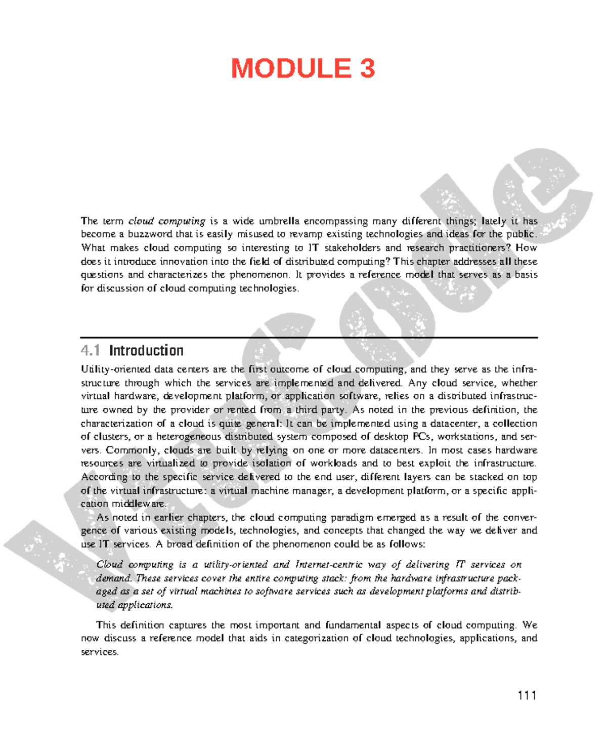 @vtucode - Cloud computing - CHAPTER 4 Cloud Computing Architecture The term cloud computing is ...