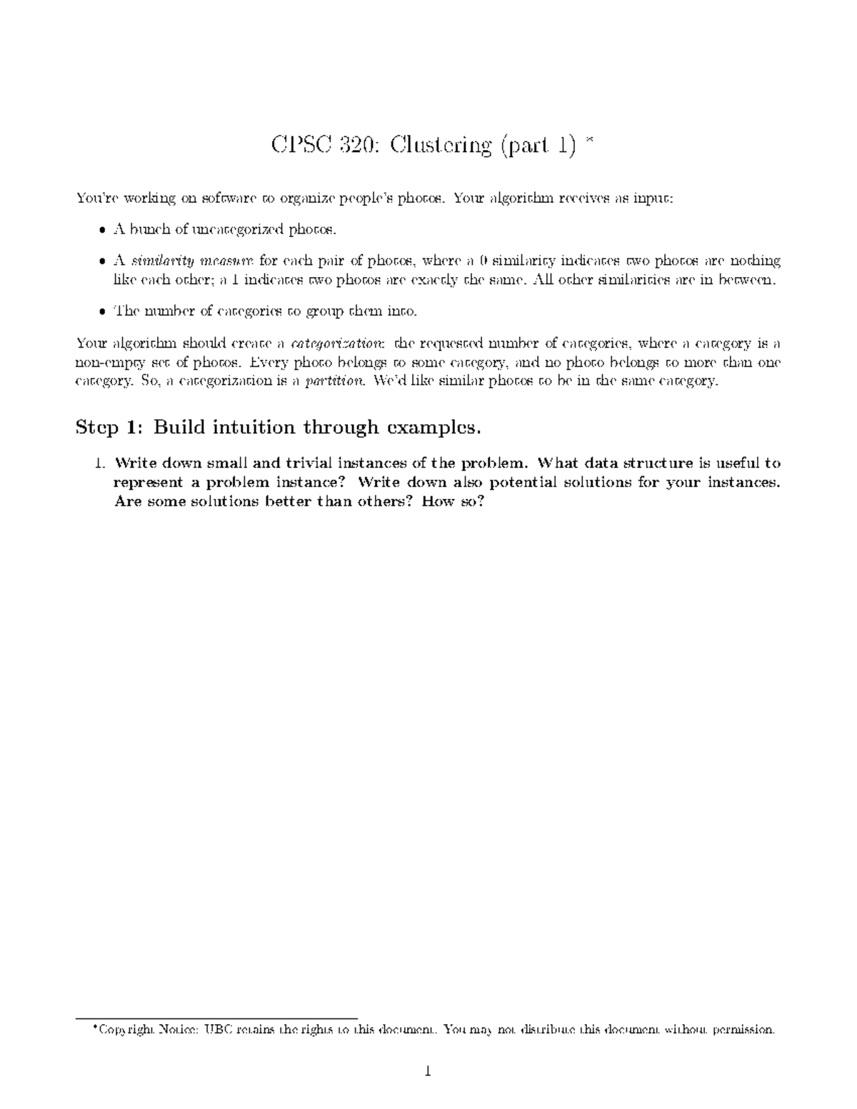 In-class worksheet on greedy part one - CPSC 320 - UBC - Studocu