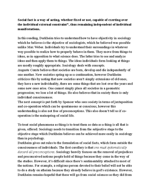 Suicide+social facts - good - SOCIAL FACTS Durkheim in “The Rules of ...