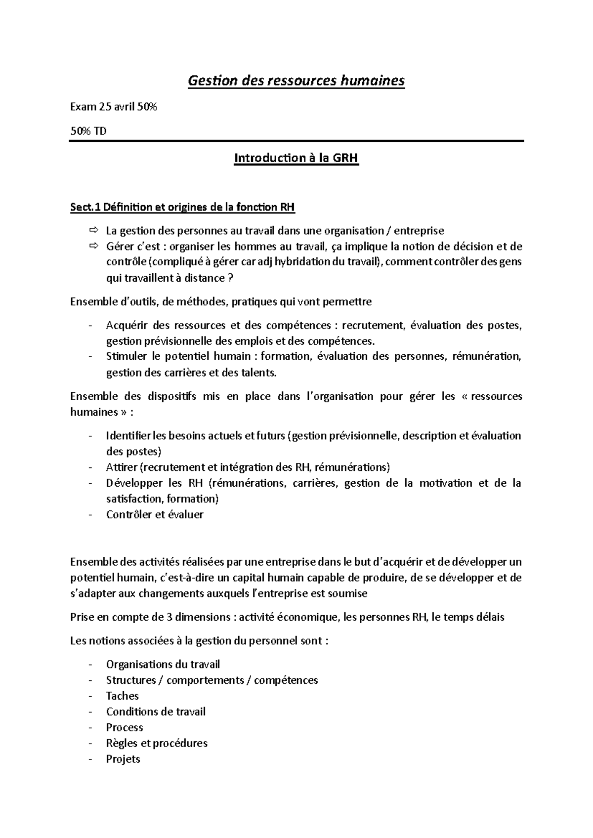 GRH - Cours de GRH Paul Valéry - Gestion des ressources humaines Exam ... GRH - Cours de GRH Paul Valéry - Gestion des ressources humaines Exam ...