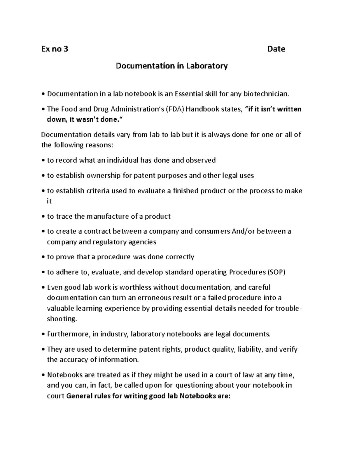 DOC-20220813-WA0063 - Biotech practicals - Ex no 3 Date Documentation ...