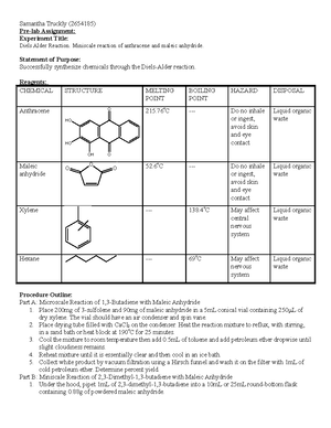 Lab Report - Melting Point Experiment - Melting Point Experiment Title ...