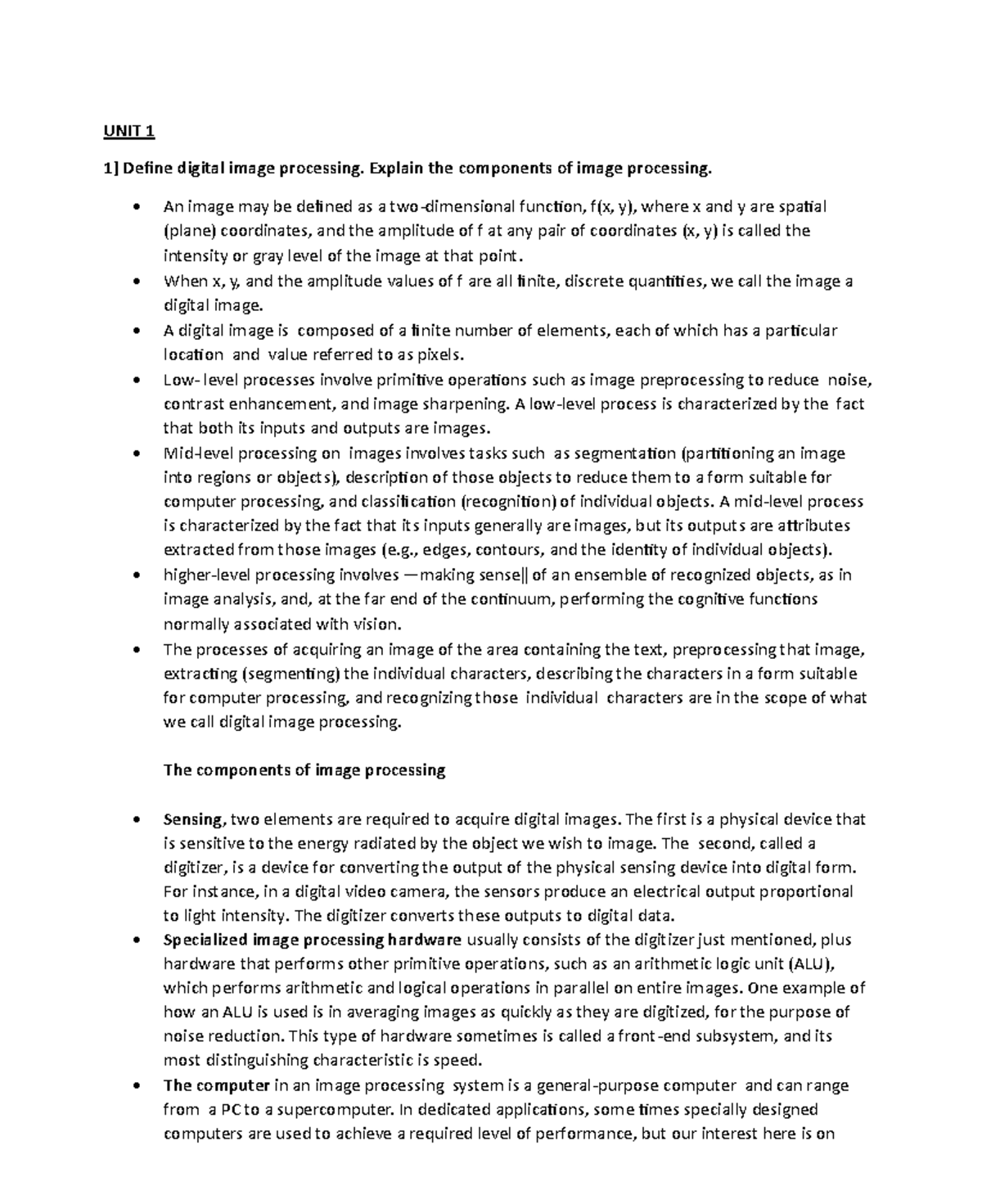 DIP SEE - solutions for digital image processing model papers - UNIT 1 ...