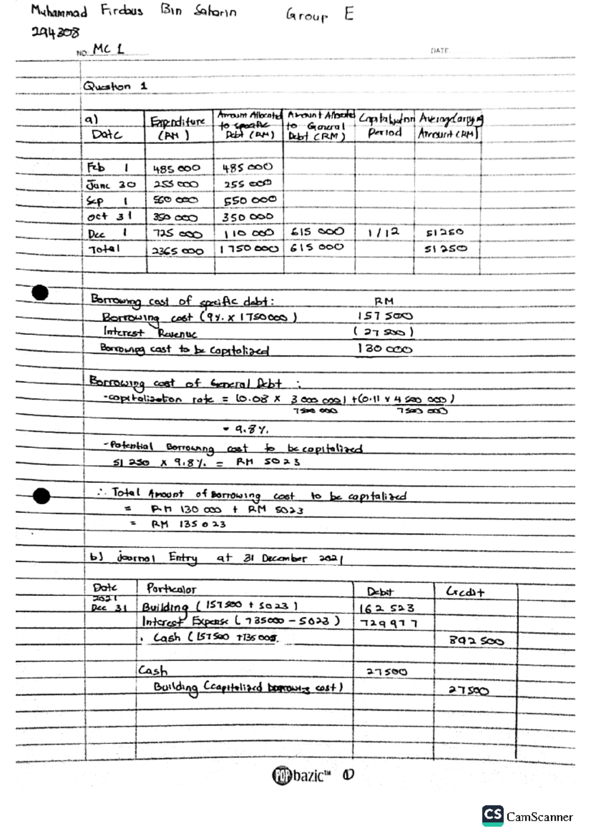 MC1 - Financial Accounting & Reporting I - CamScanner CamScanner - Studocu