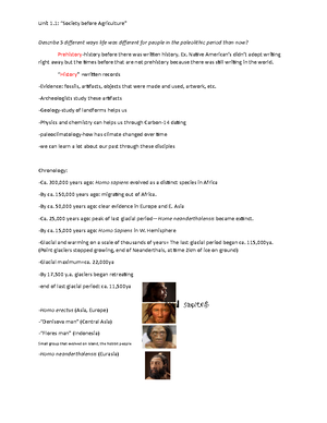 Ancient World Surv Unit 1 - Primary Source What is a primary source? o ...