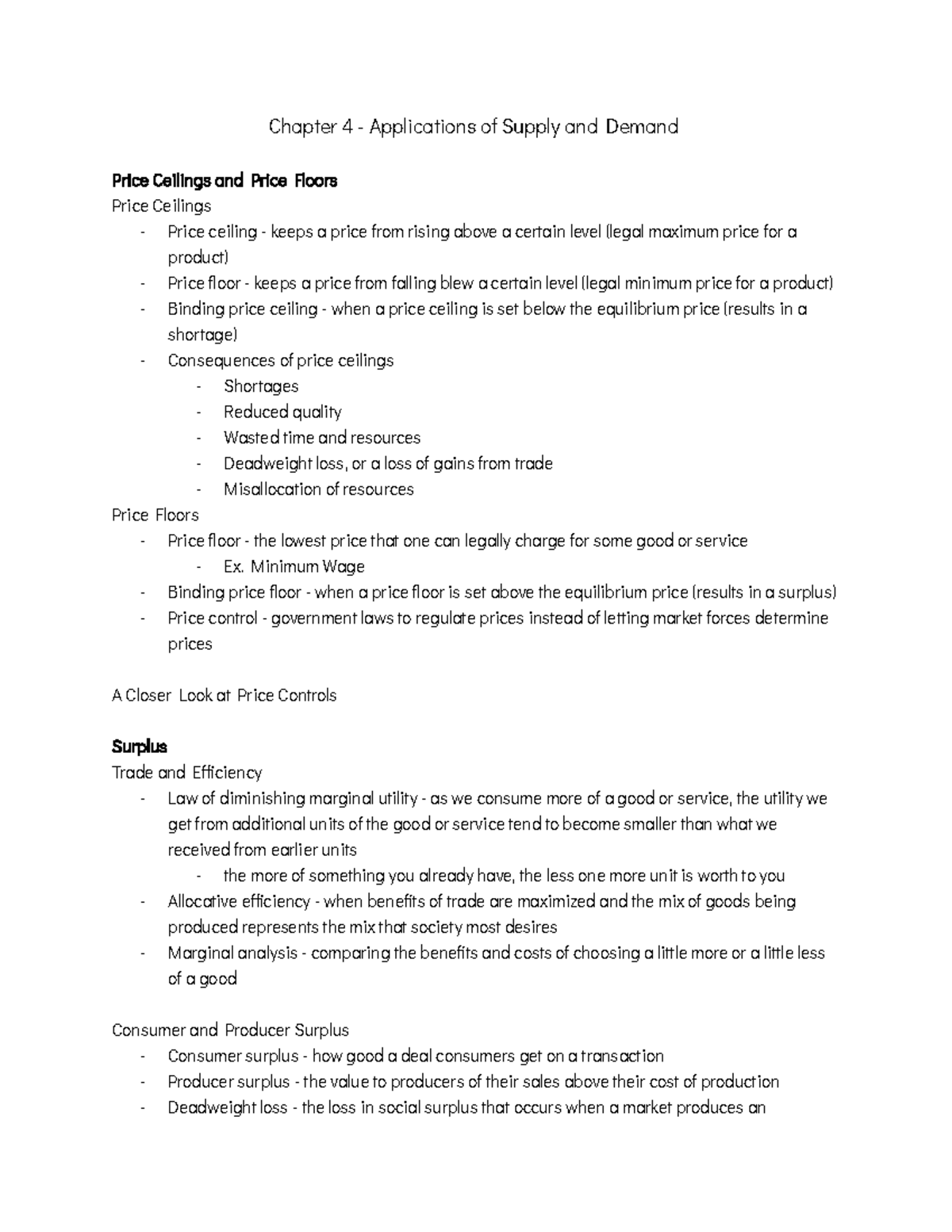 Chapter 4 - Applications of Supply and Demand - Minimum Wage - Binding ...