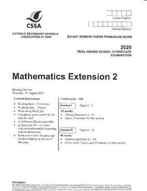 HSC Writing Booklet - Studocu