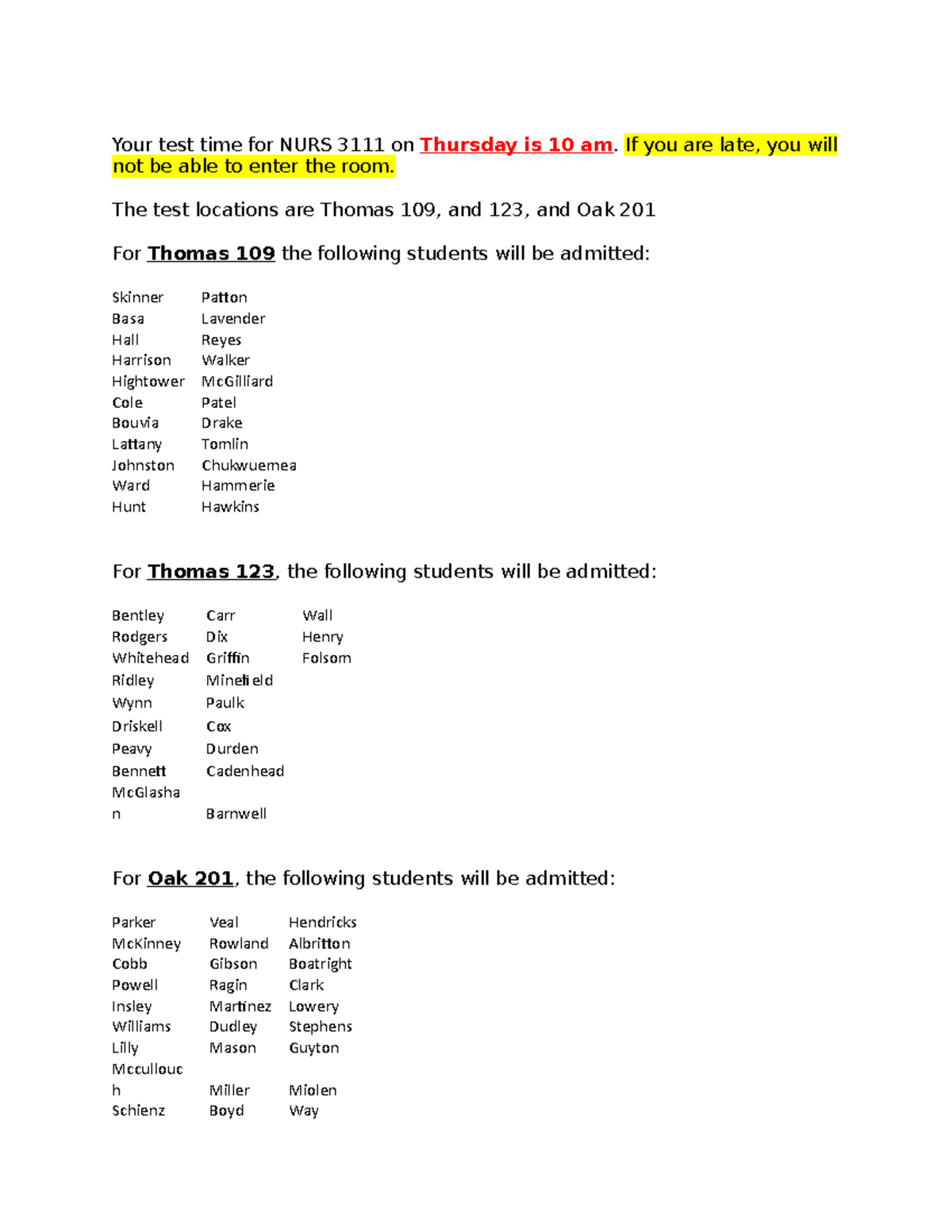 NURS 3111 Exam 1-9 - practice - Your test time for NURS 3111 on ...