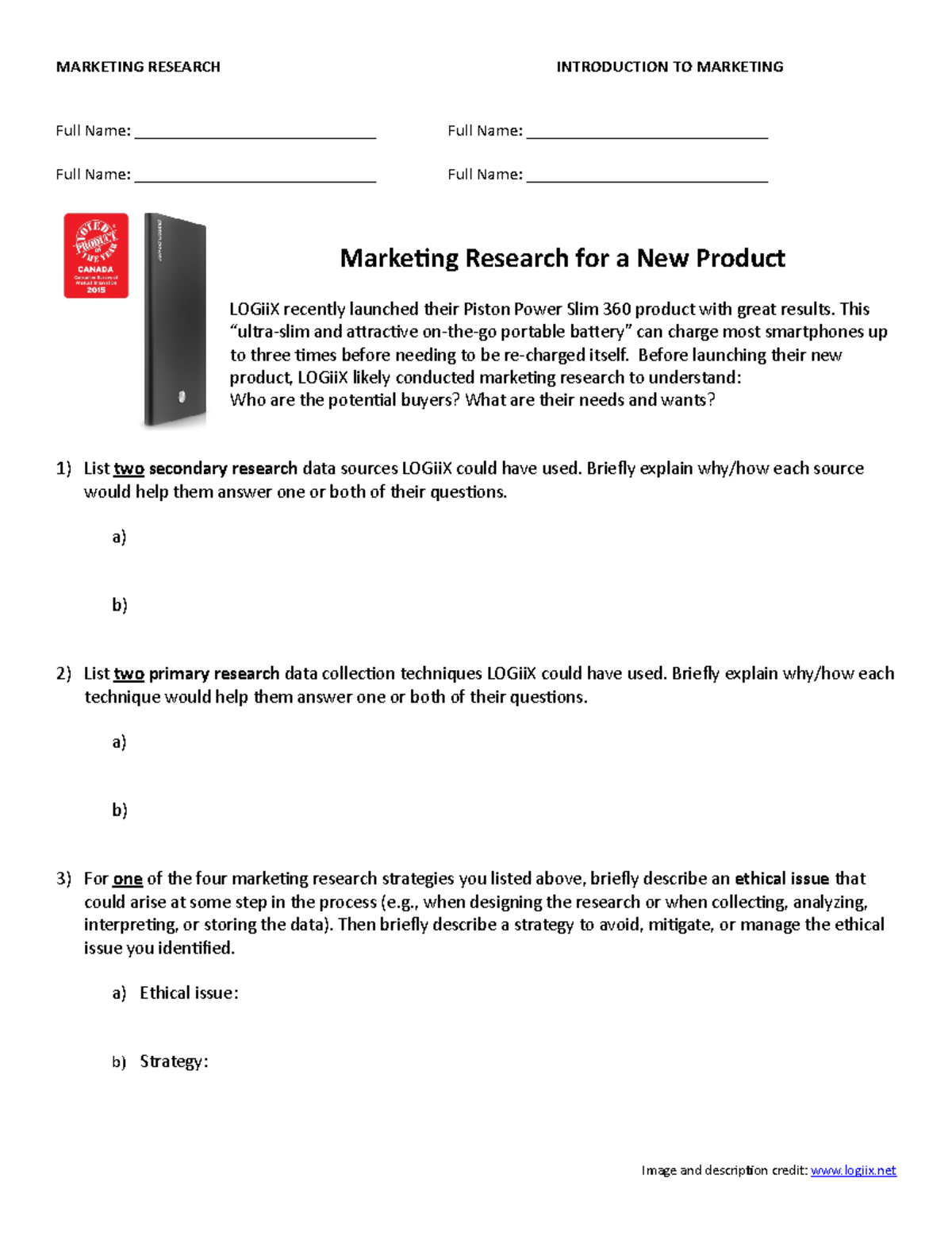 Mark 1115-04-Marketing Research For New Product - MARKETING RESEARCH ...
