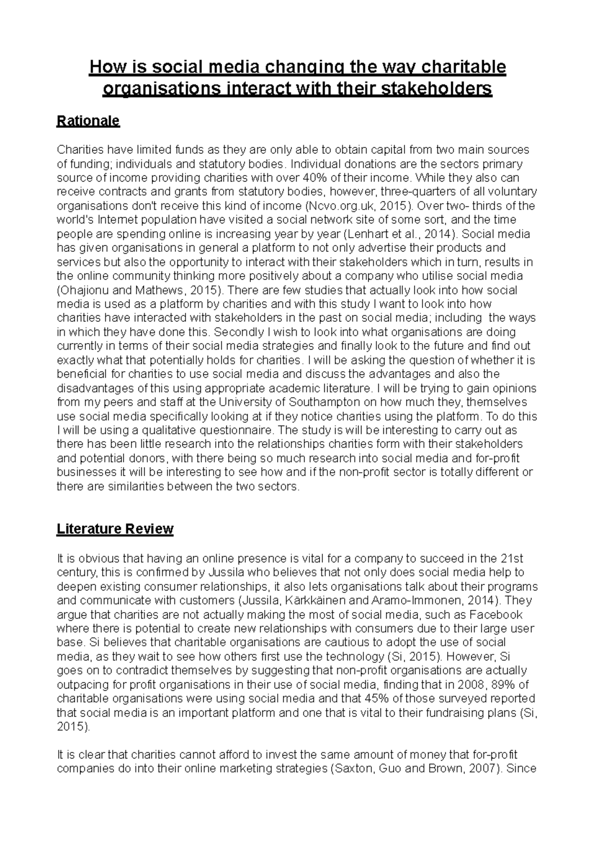 Dissertation proposal finally finsihed - How is social media changing ...