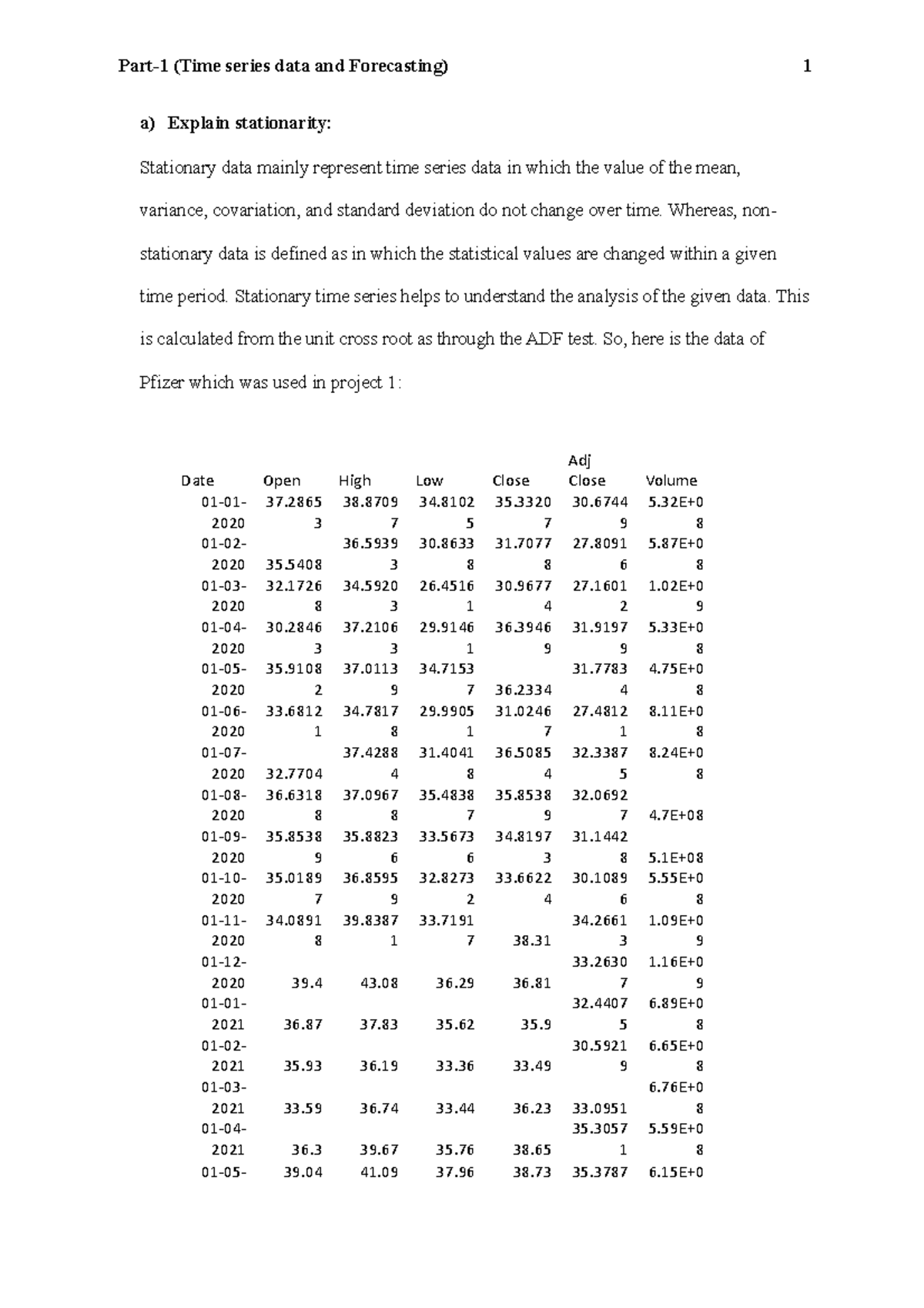 Explain stationarity - notes of questions and some concepts - a ...