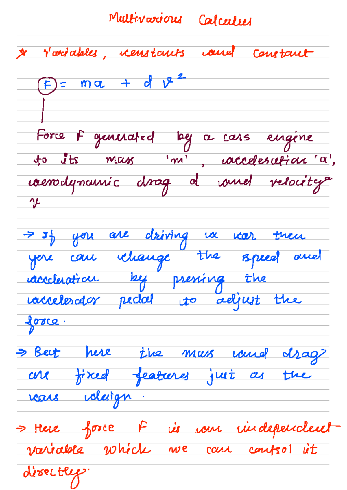Multivariate cal - Mathematics - Studocu