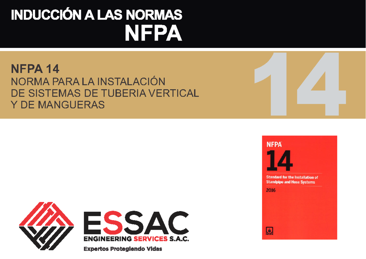 Nfpa-14 compress - 14 NFPA 14 NORMA PARA LA INSTALACIÓNDE SISTEMAS DE TUBERIA VERTICALY DE ...