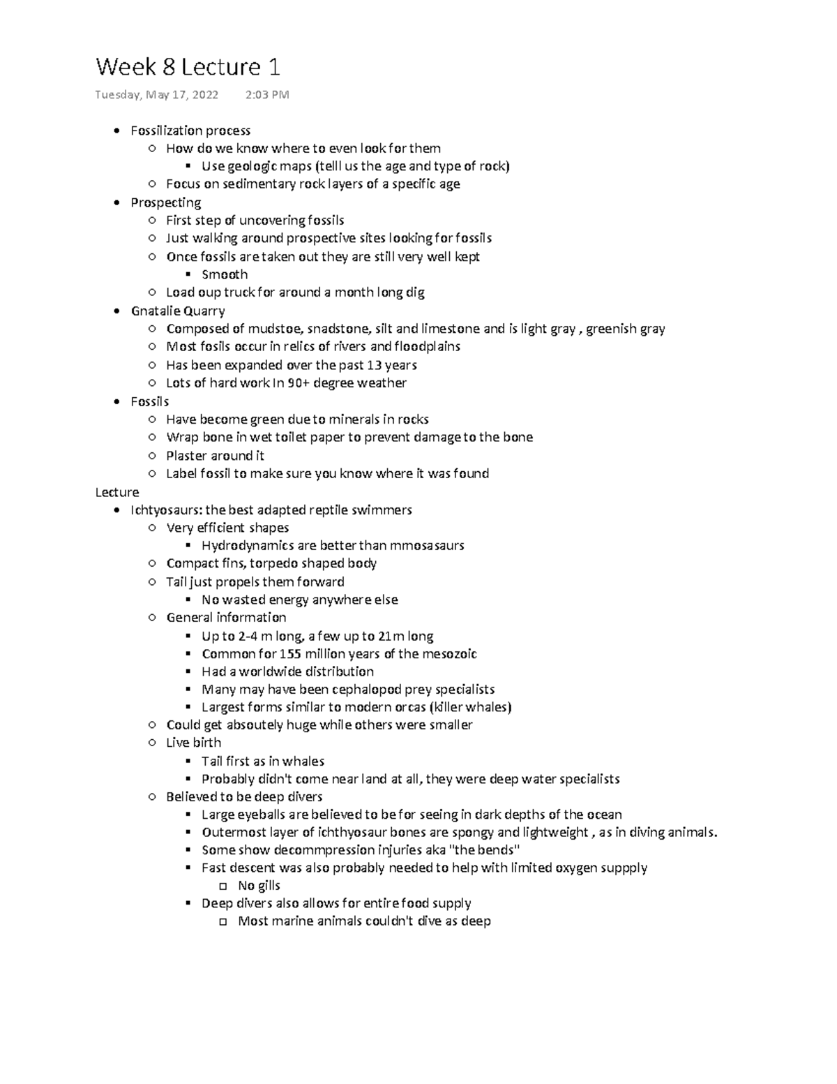 Eps Sci 17 Lecture 14 Notes Fossilization Process How Do We Know